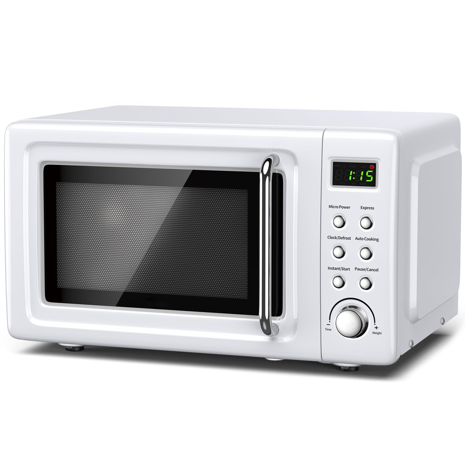 Amazon.com: Moccha Compact Retro Microwave Oven, 0.7Cu.ft, 700-Watt ...