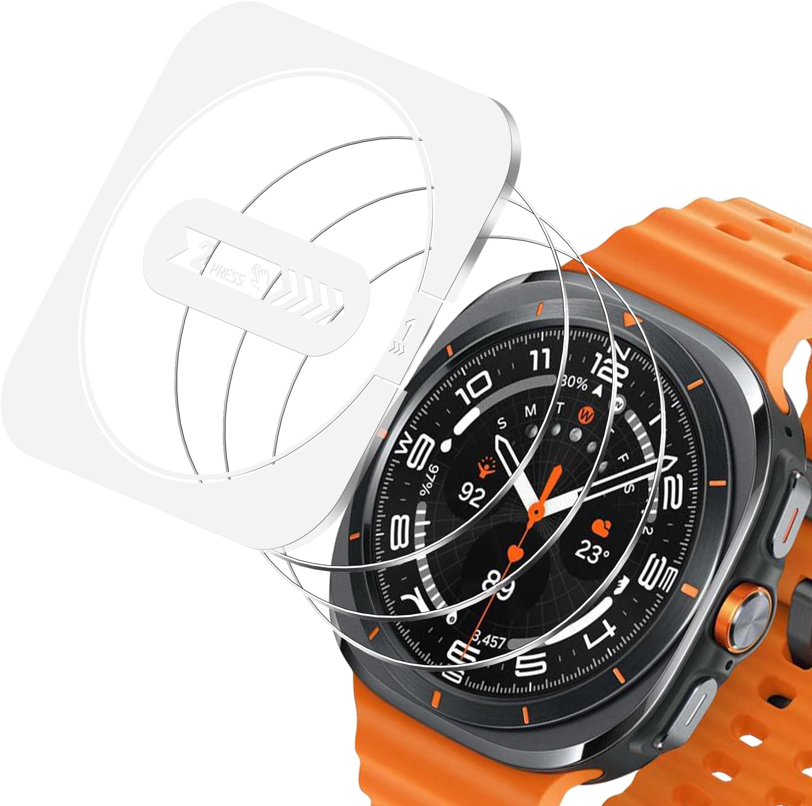 Amazon.com: SPGUARD 4 Pack Galaxy Watch Ultra 7 47mm Screen Protector ...