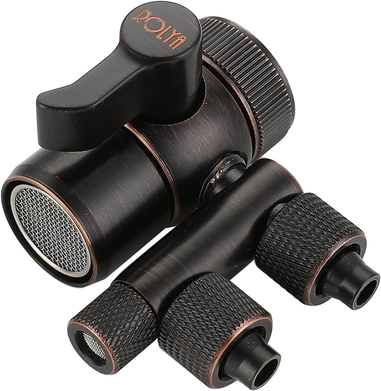 PureSec 2 Way Kitchen Faucet Diverter Valve/Splitter with Female M22(≈ ...