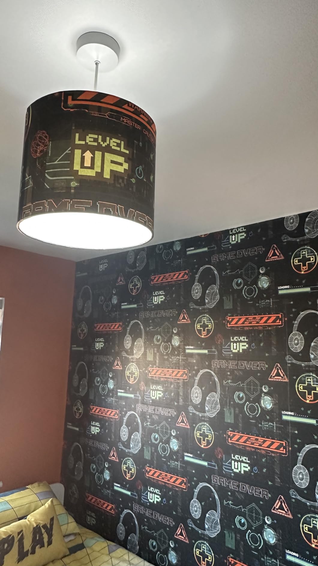 Gaming Lampshade or Ceiling Light Shade for Boys Girls Kids Bedroom ...