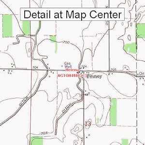 Amazon.com : USGS Topographic Quadrangle Map - Helena, Ohio (Folded ...