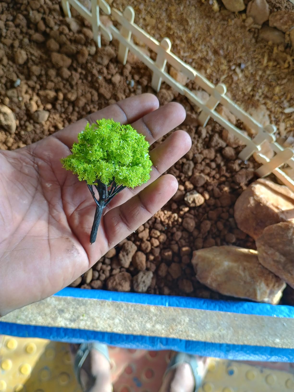 Buy MJMODELS Architectural Miniature Tree, Green (60 mm, Pack of 30 ...