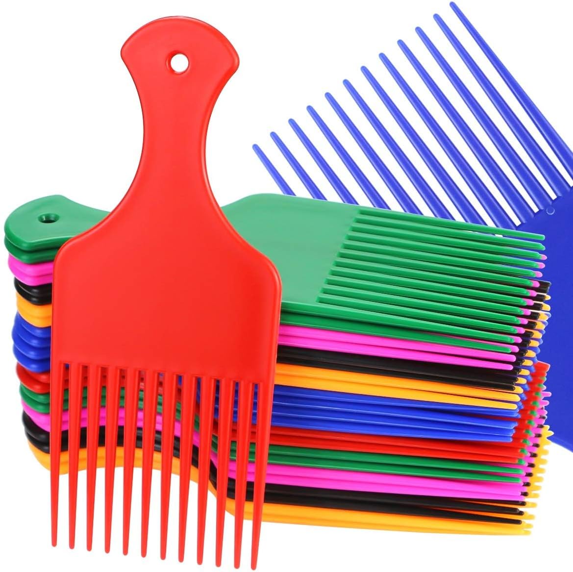 Amazon.com : Amersumer 24 Pcs Wide Lift Combs for Curly and Afro Hair ...