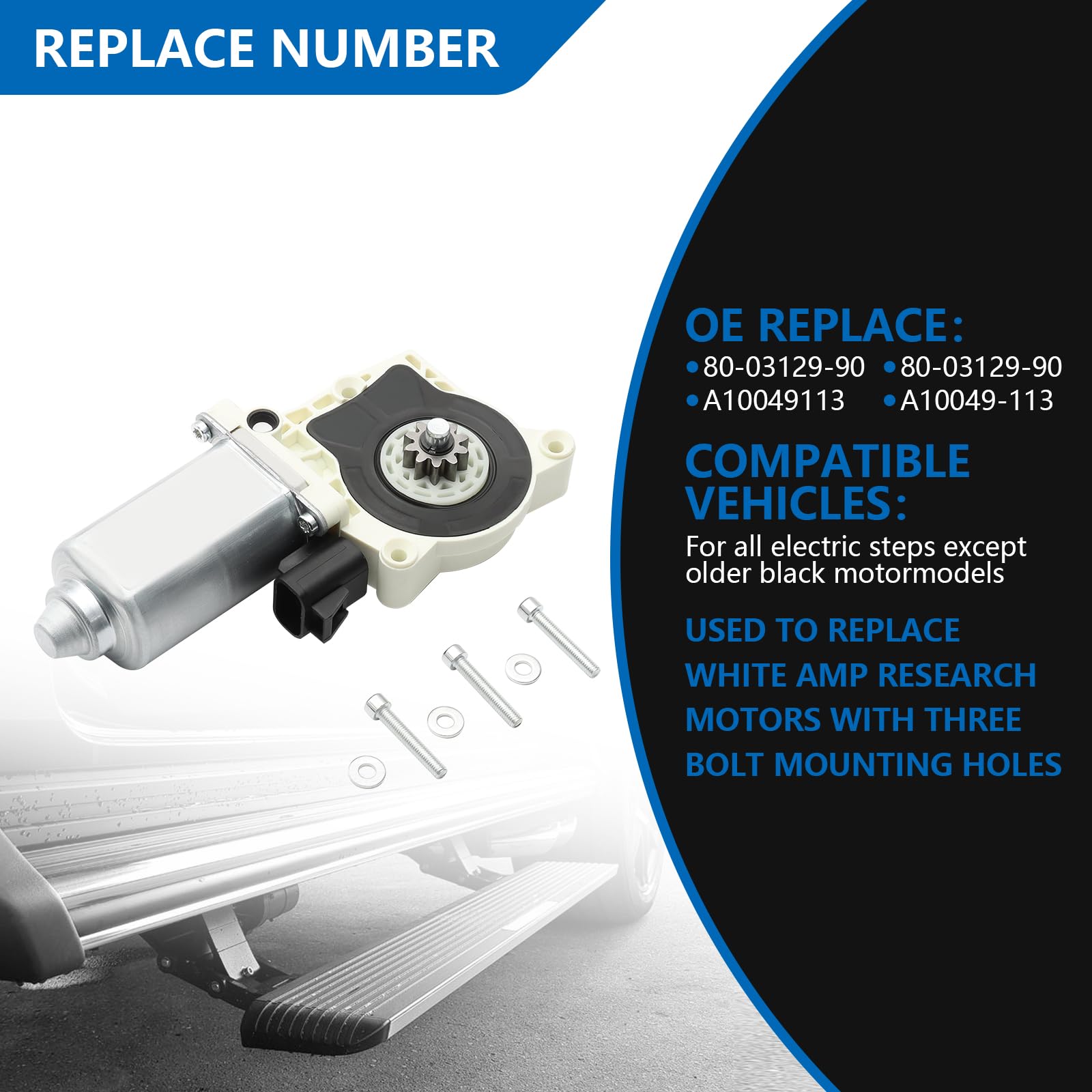 Snapklik.com : 80-03129-90 Amp Step Motor Electric Side Step Motor Step ...