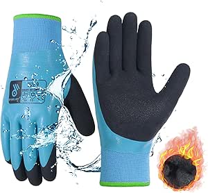 AIGEVTURE Waterproof Winter Work Gloves Men Women,Cold Weather Insulated Work Gloves Thermal ...