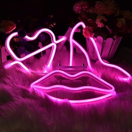 MorTime Cute Neon Signs, LED Neon Light for Party Supplies, Girls Room ...