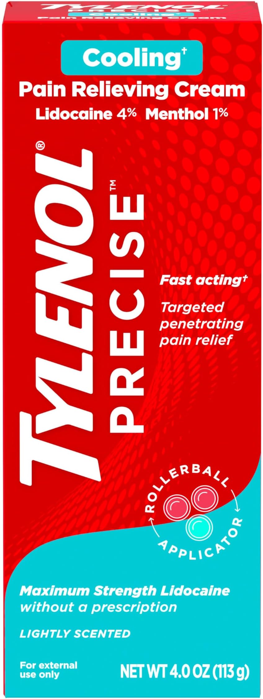Amazon.com: Tylenol Precise Cooling Pain Relieving Cream, Maximum ...