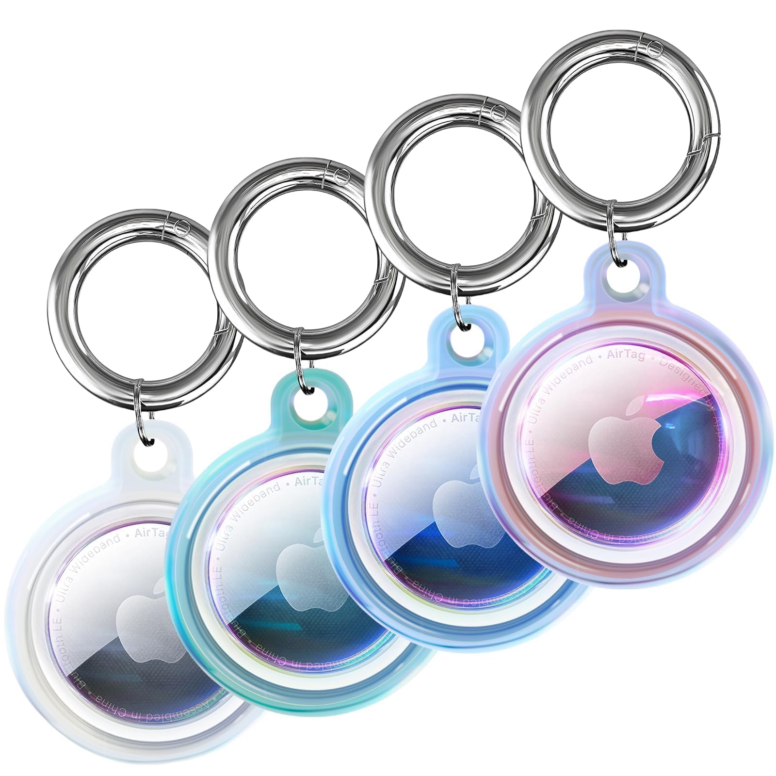 Amazon.com: Foweroty IPX8 Waterproof Airtag Holder, 4 Pack Apple ...