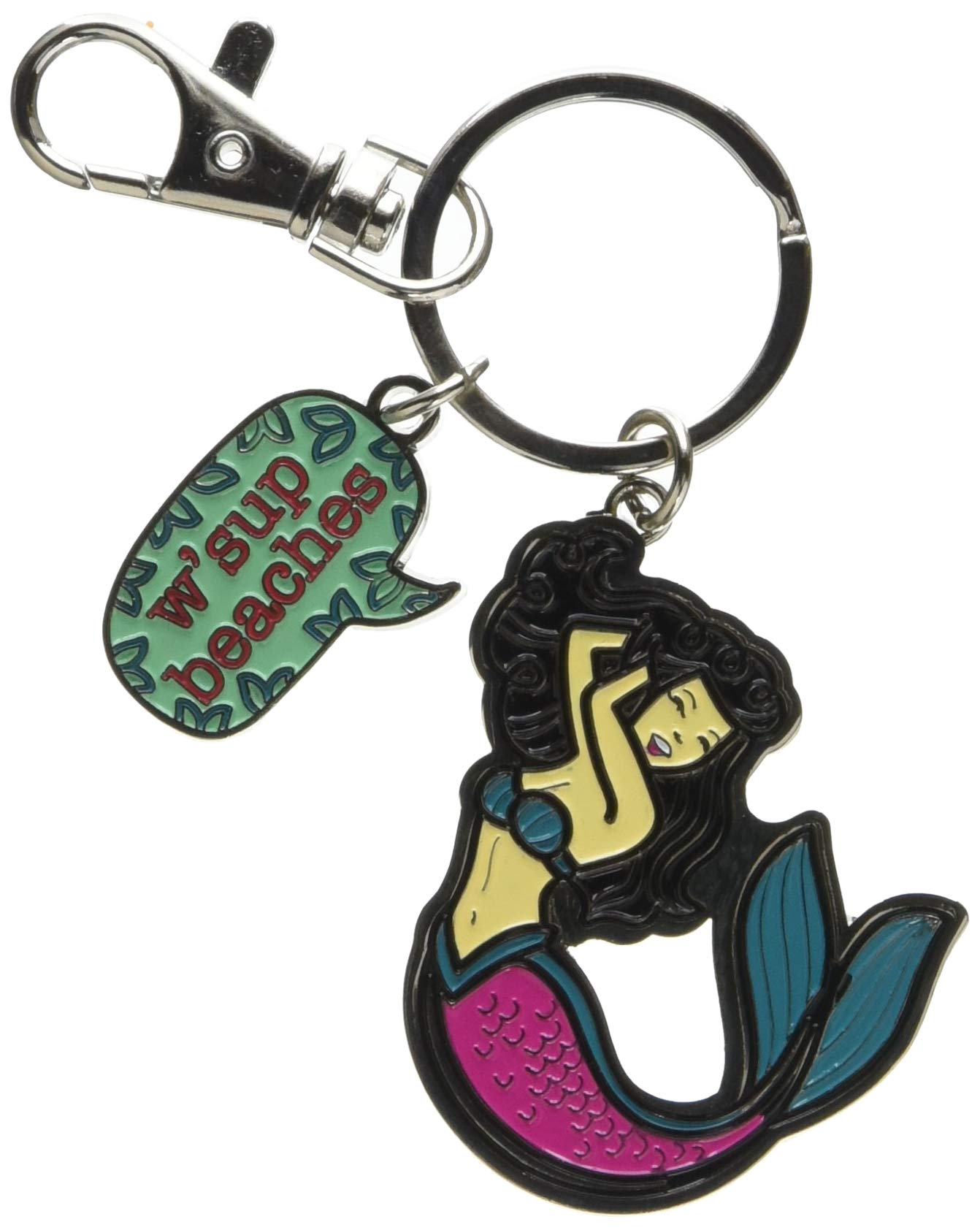 Amazon.com: Wit Gifts Enamel Key Ring Keychain : Clothing, Shoes & Jewelry