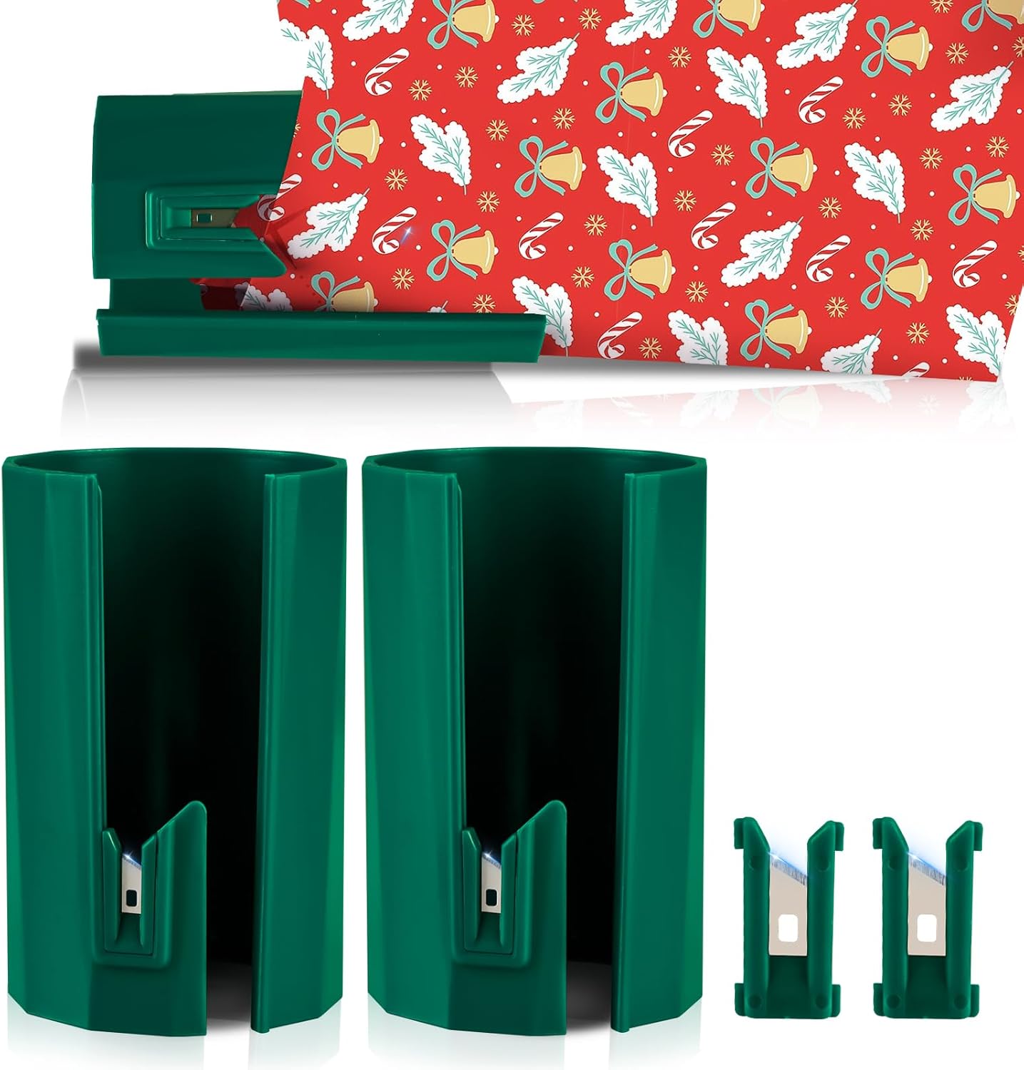 Wrapping Paper Cutter, Replaceable Sliding Gift Wrap Cutter with 4 ...