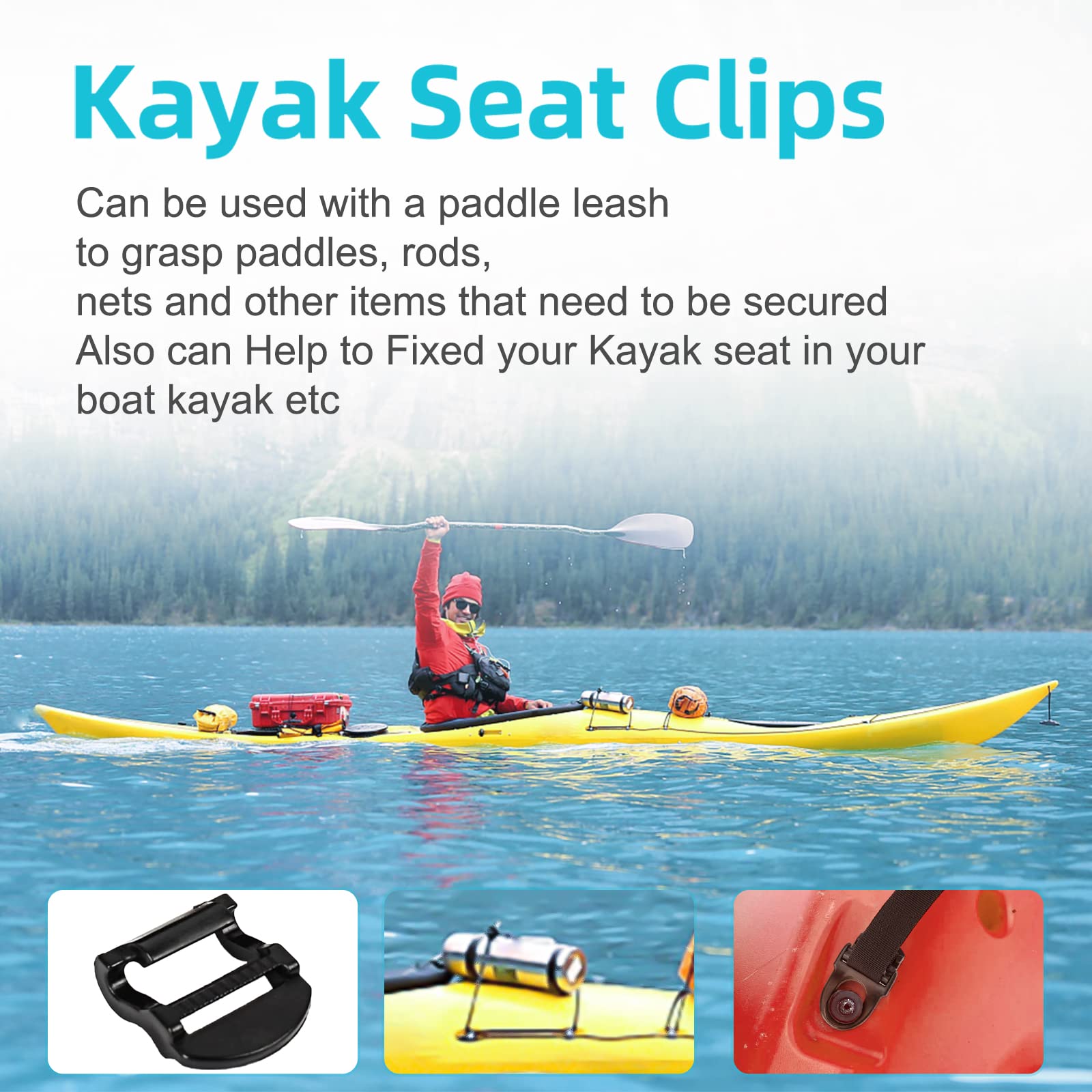 Snapklik.com : Replacement Lifetime Emotion Kayak Seat Clips