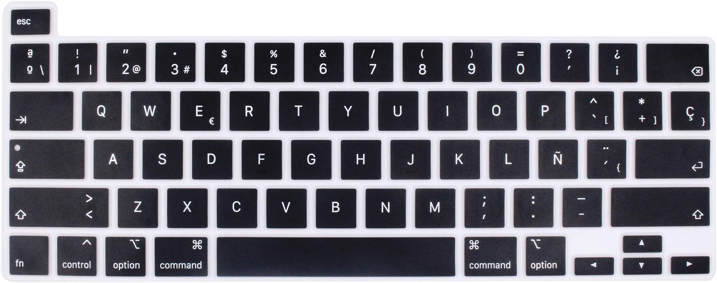 Amazon.com: Spanish Language Silicone Keyboard Cover Skin Compatible ...