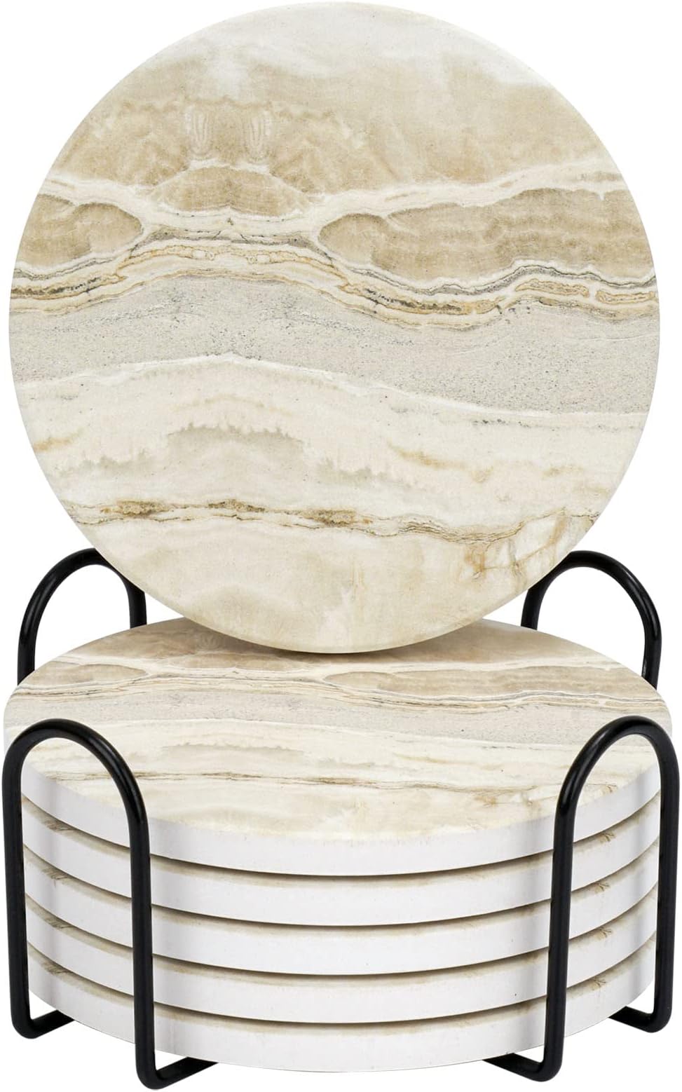 Amazon.com: Ceramics Coaster for Drinks,House Warming Gifts, Coffee ...