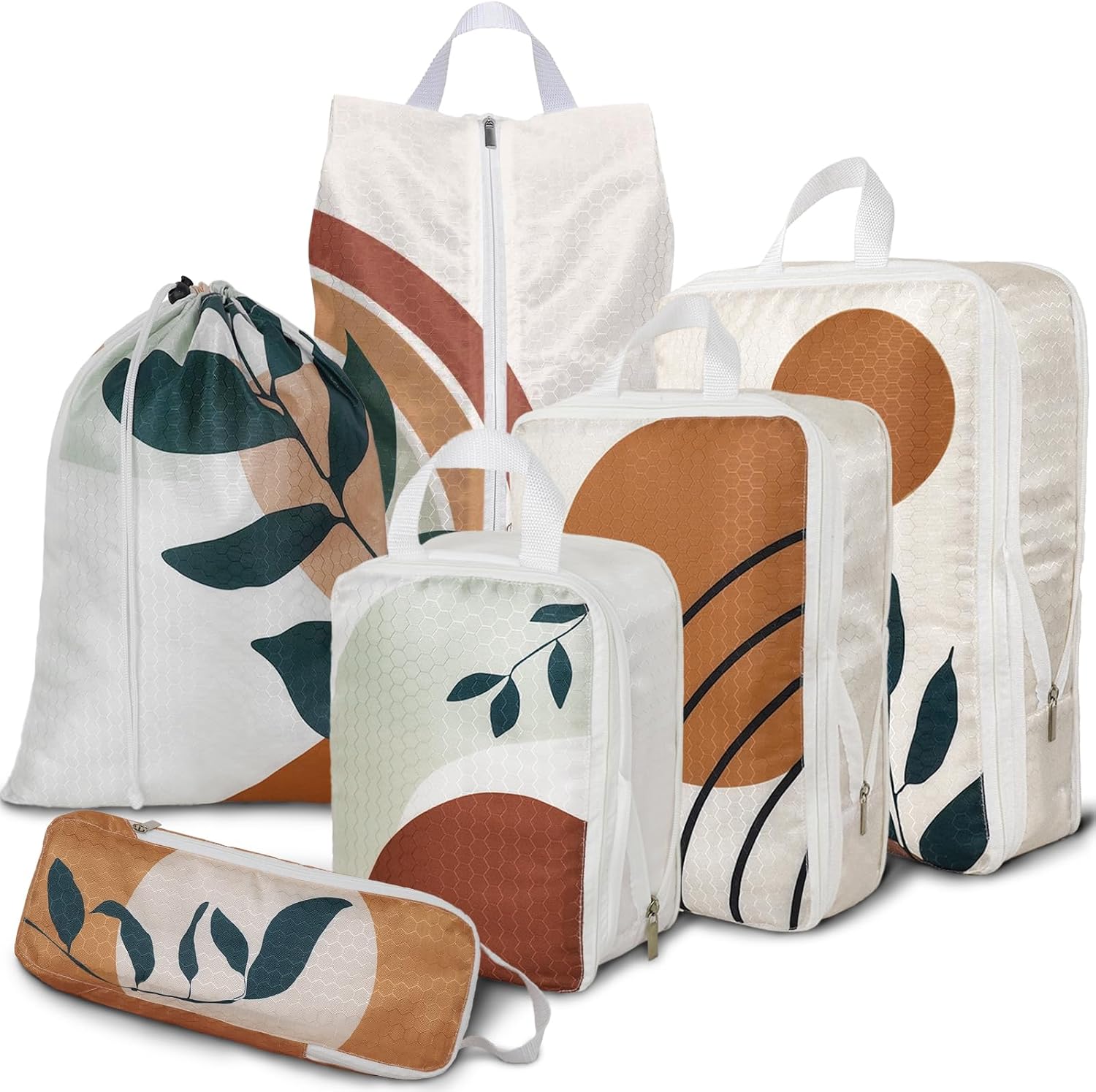 Amazon.com: 6 Set Compression Packing Cubes Compressed Storage Bags for ...