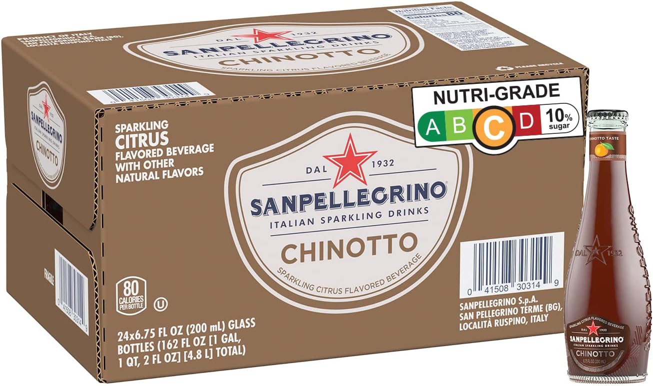 San Pellegrino Italian Sparkling Drinks Chinotto 6 x 4-Packs, 24 x ...
