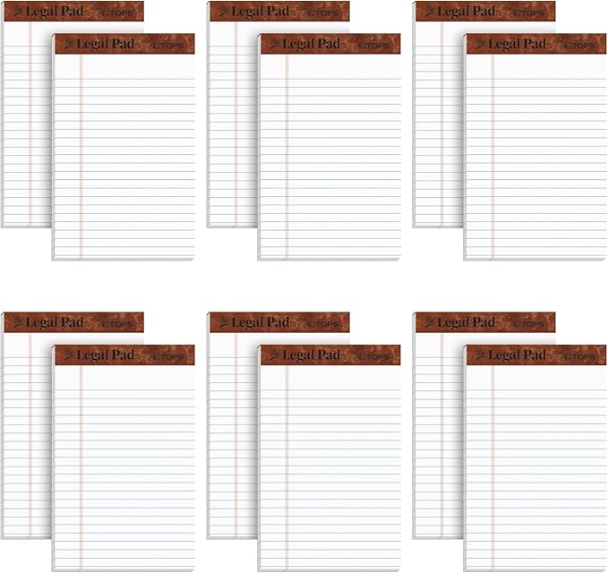 TOPS The Legal Pad Legal Pad, 5 x 8 Inches, Perforated, White, Narrow ...