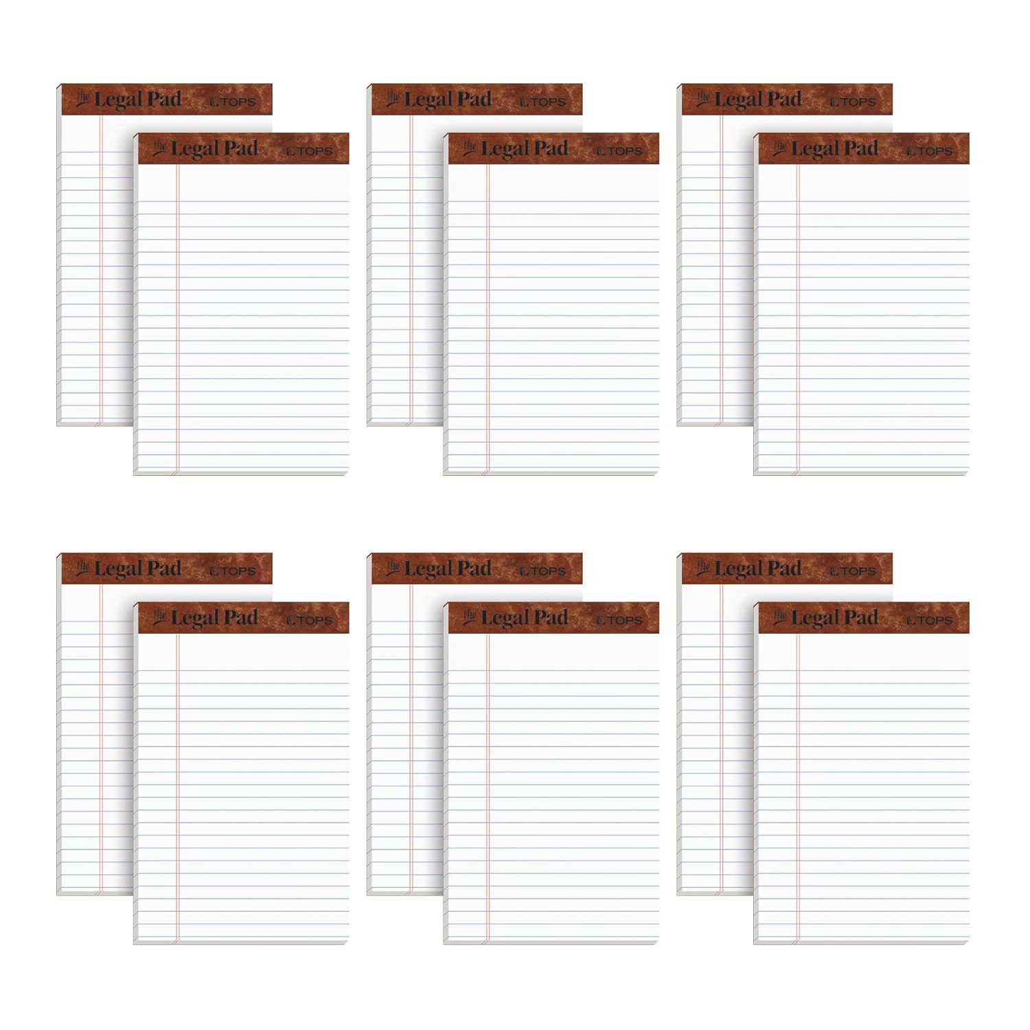Amazon.com : TOPS 5 x 8 Legal Pads, 12 Pack, The Legal Pad Brand ...