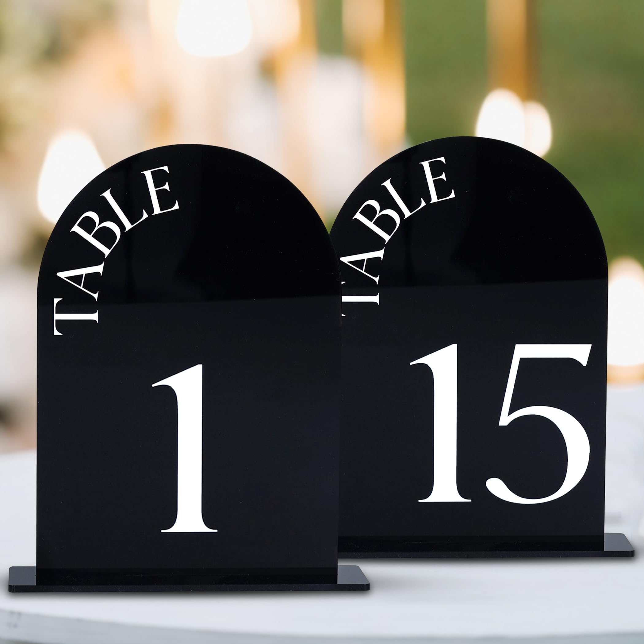 Amazon.com: KOSKIMER Acrylic Table Numbers for Wedding Reception 1-15 ...