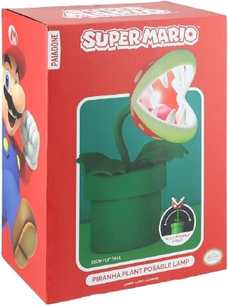 Amazon.com: Paladone Piranha Plant Posable Lamp BDP | LED Light with ...