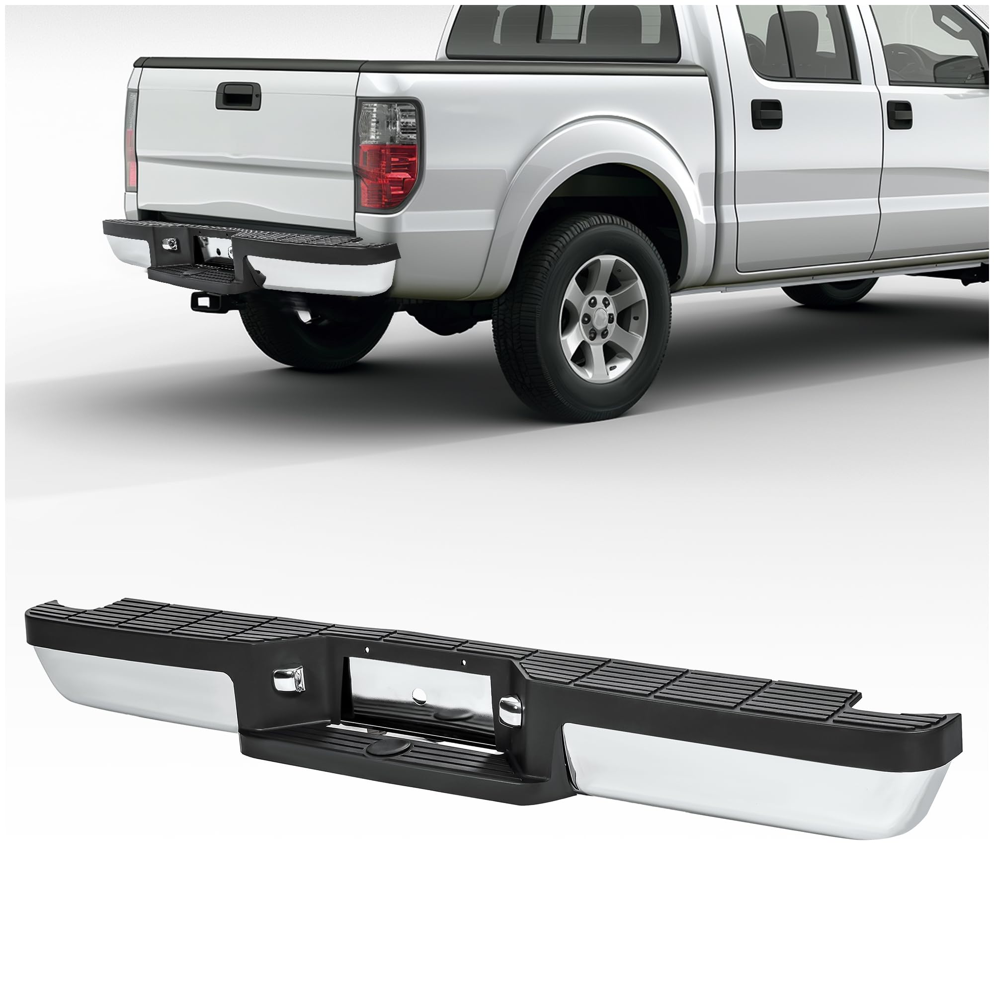 Amazon.com: KUAFU Rear Step Bumper Compatible with 1993-2011 Ford ...