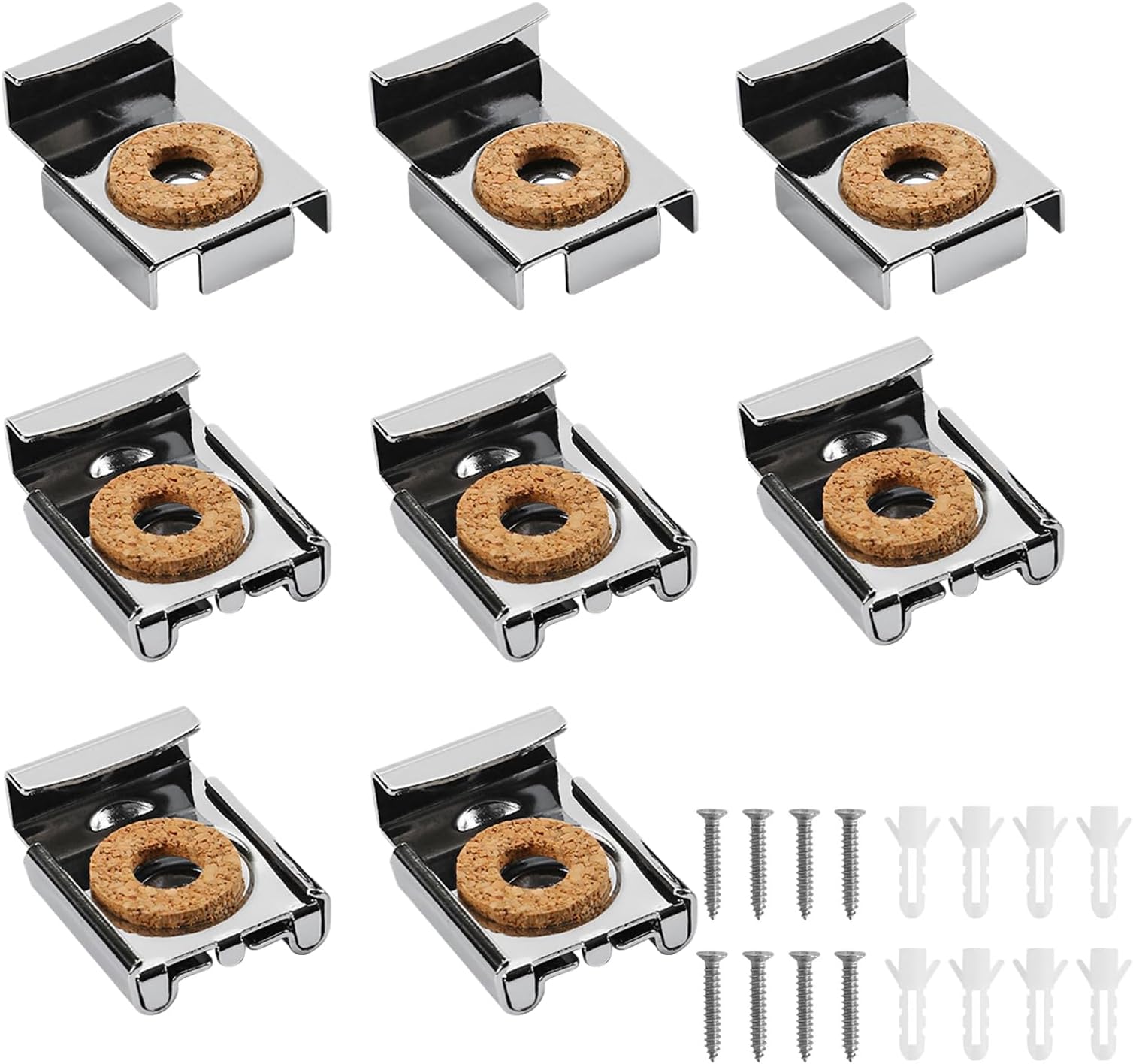 Lot de 20 clips de fixation murale pour miroir - Clips de fixation pour ...