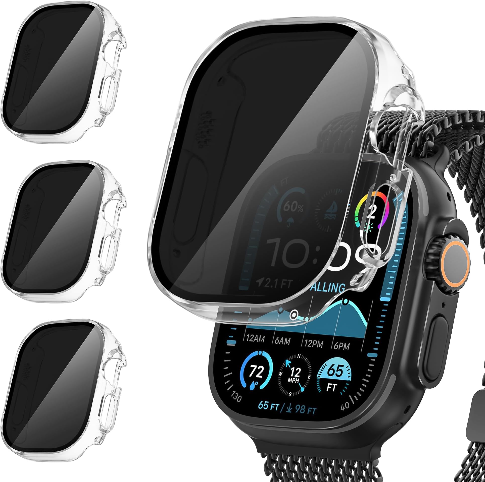 Amazon.com: AIDOWU 3-Pack Privacy Case for Apple Watch Series 10 42mm ...