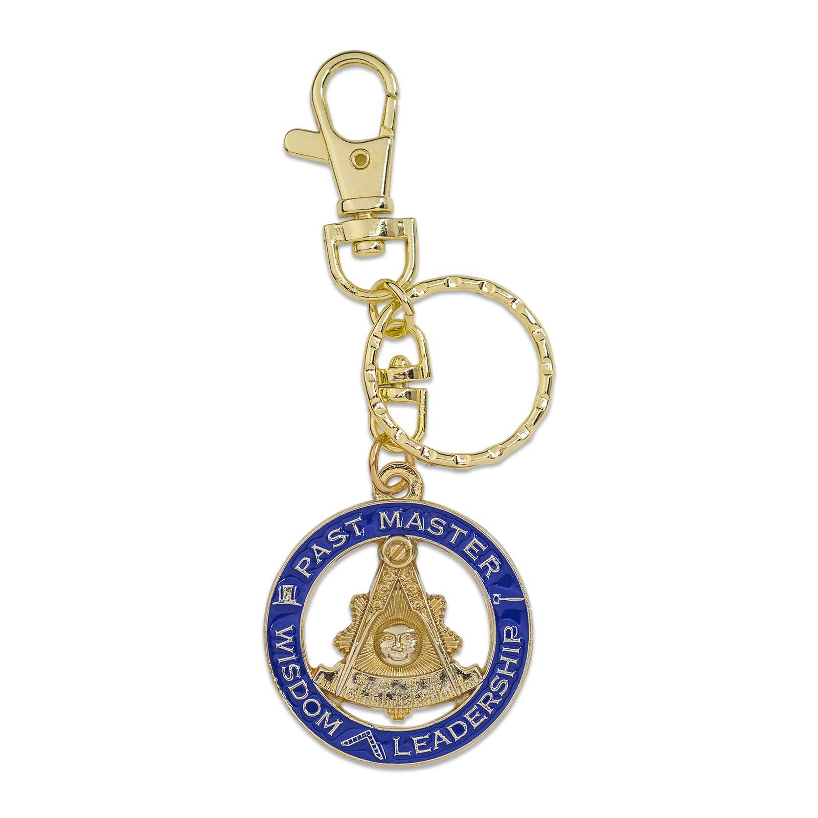 Amazon.com: Past Master Wisdom Leadership Round Masonic Key Chain ...