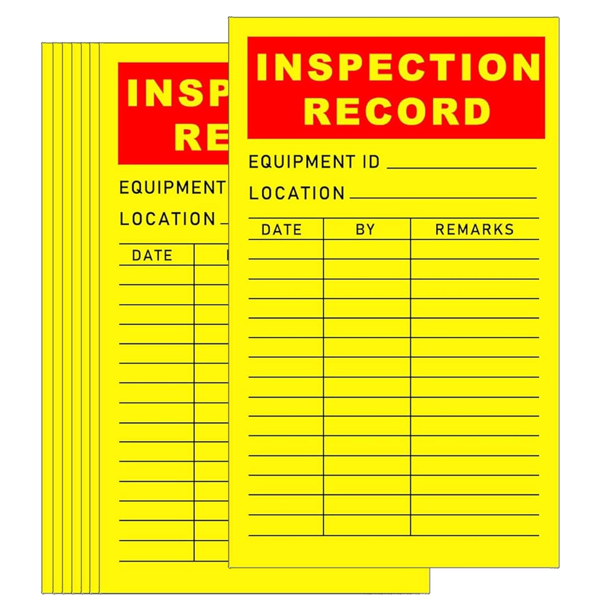 Amazon.com : Inspection Record Labels Safety Inspection Tag 100Pcs Year ...