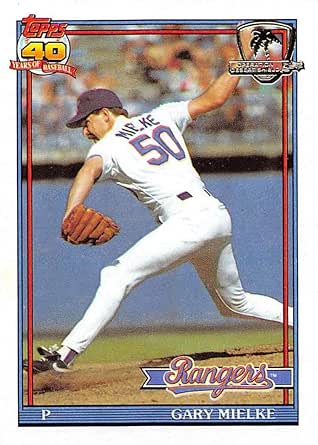 Amazon.com: 1991 Topps Desert Shield Baseball #54 Gary Mielke Texas ...
