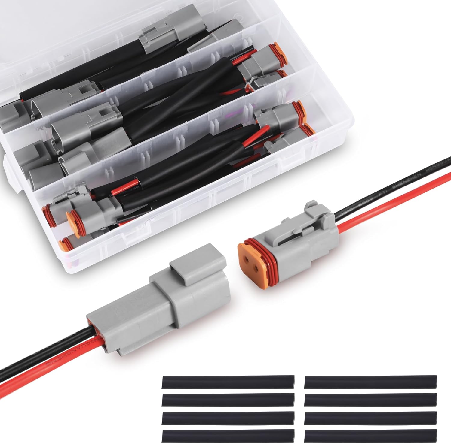 Amazon.com: MUYI 2 Wire Connector, 8 Kits 16AWG DT Connectors ...