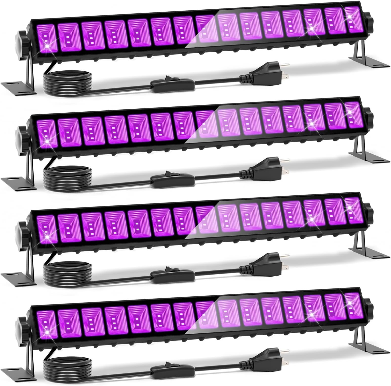 Amazon.com: Lamvip 38W LED Black Light Bar, Blacklight Bars with Plug ...