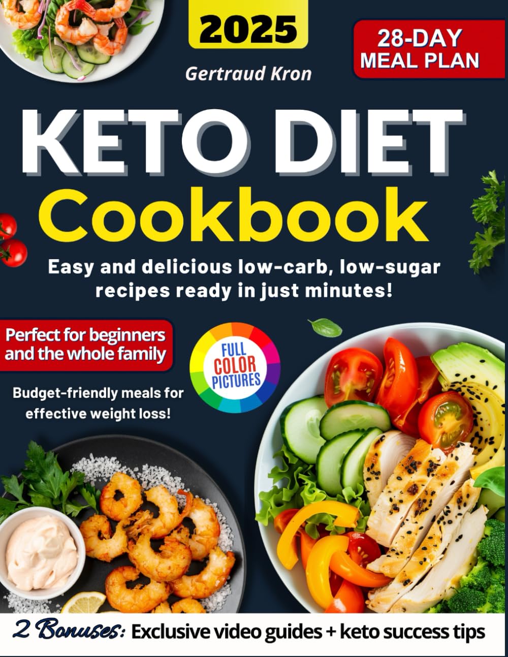Keto Diet Cookbook For Beginners: 100 Easy and Delicious Low-Carb and ...