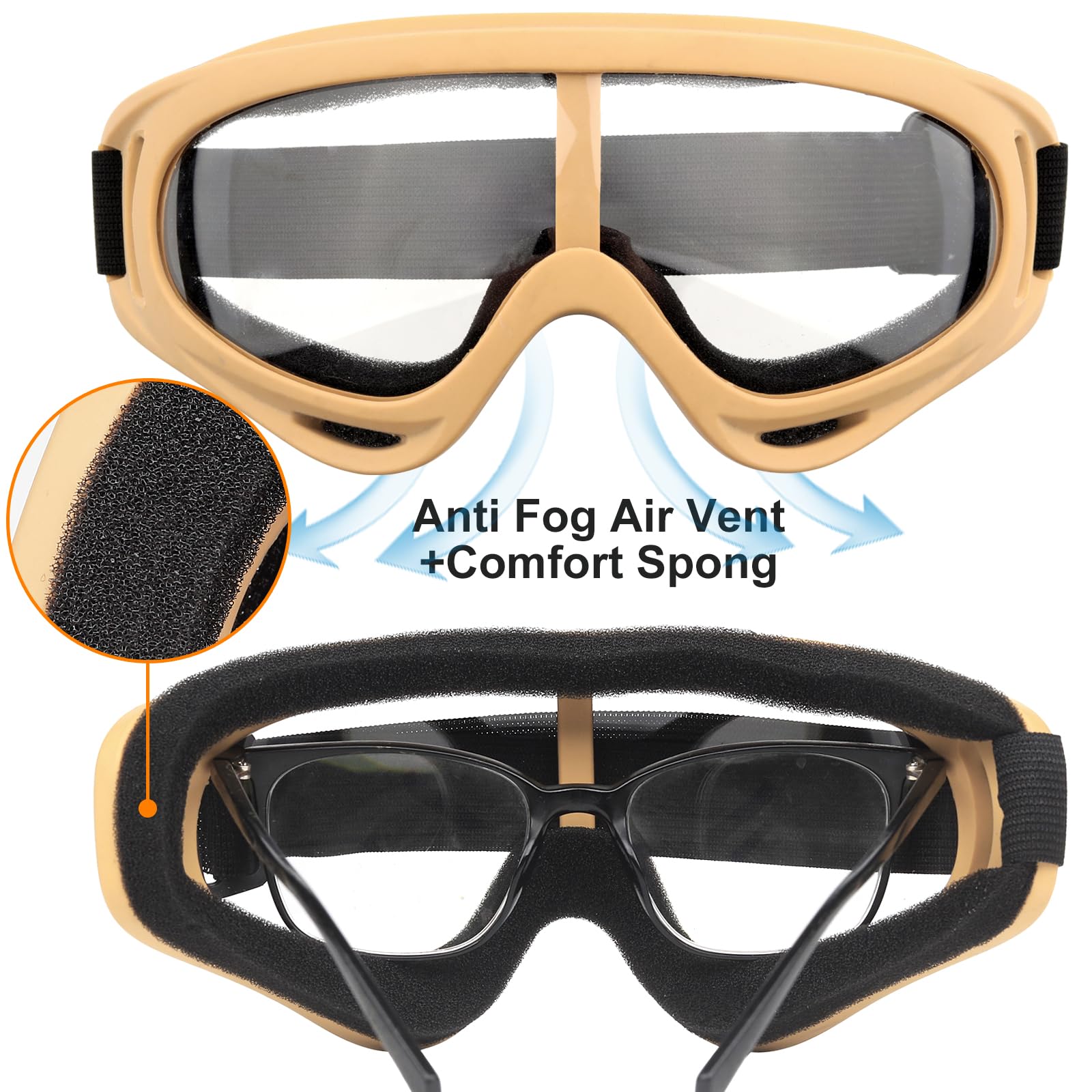 VPZENAR Airsoft Helmet,Tactical Khaki Helmet with NVG Mount,Airsoft ...