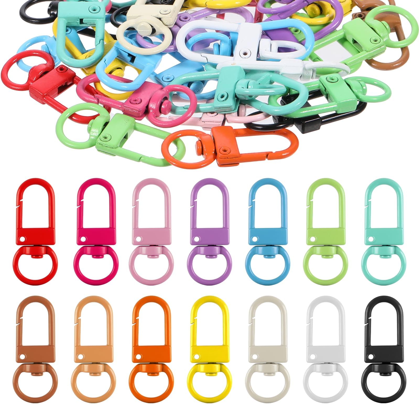 Amazon.com: 36 PCS Metal Lobster Claw Clasps, Colorful Lobster Claw ...