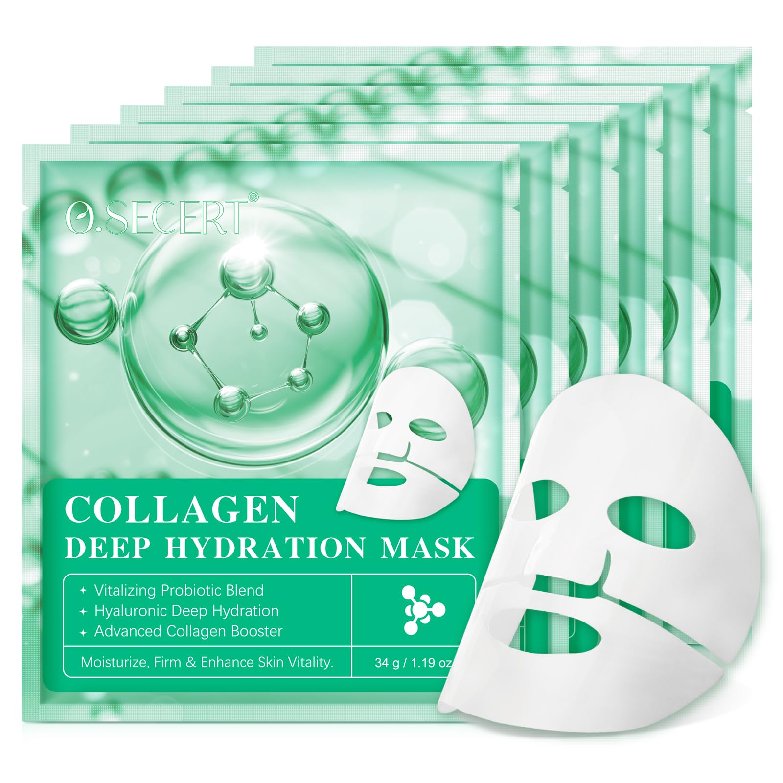 Amazon.com : Collagen Deep Overnight Mask- Collagen Hydrating Sheet ...