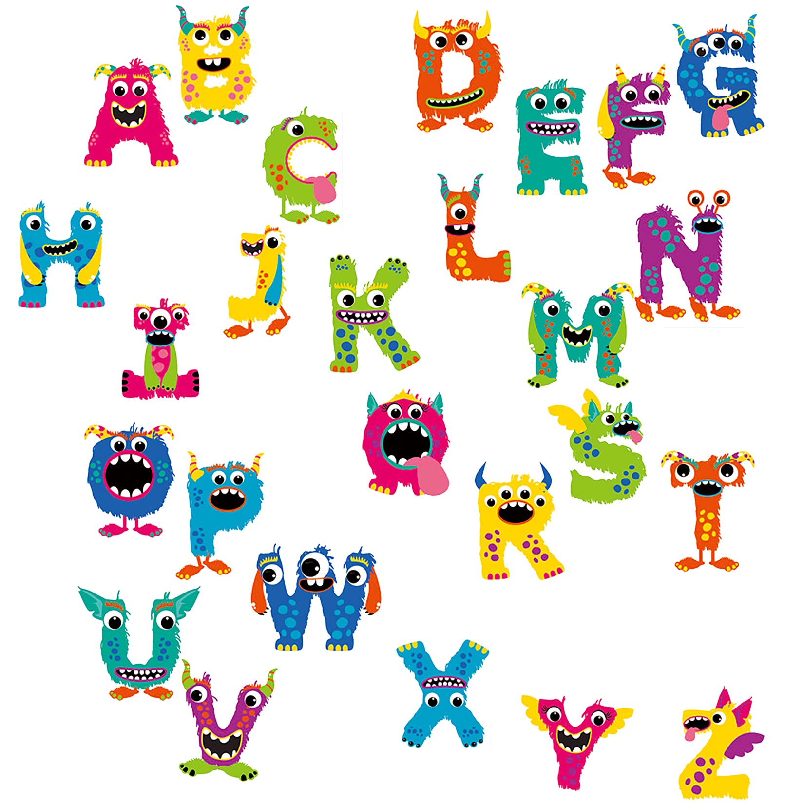 Colorful Cheetah Print Letters