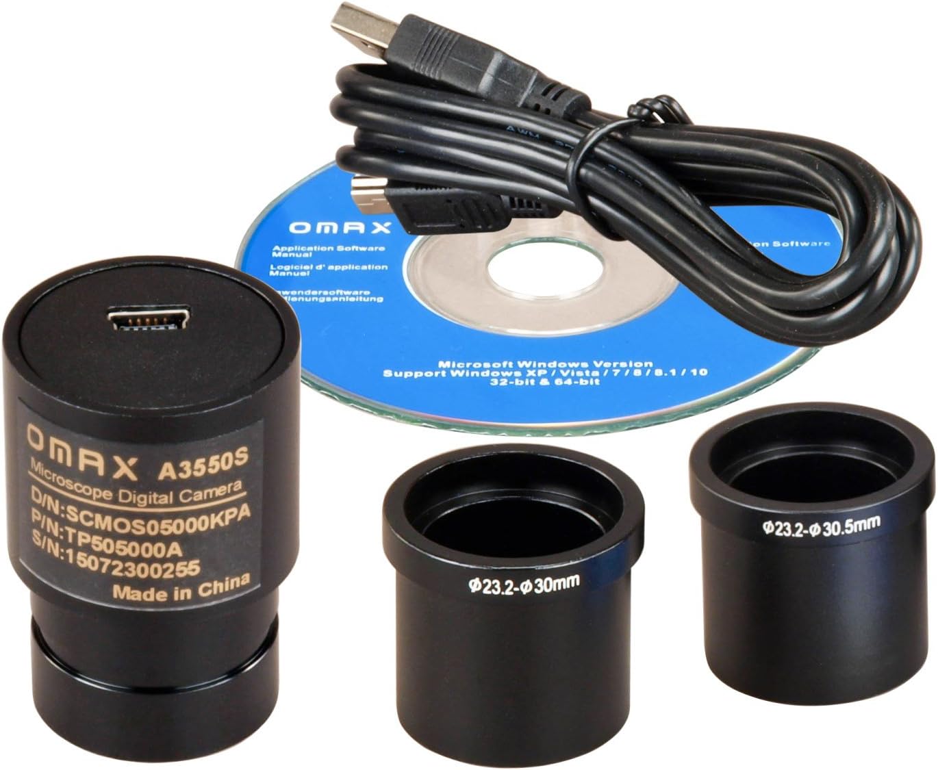 OMAX - 5MP USB Digital Microscope Camera - Compatible with Windows XP ...