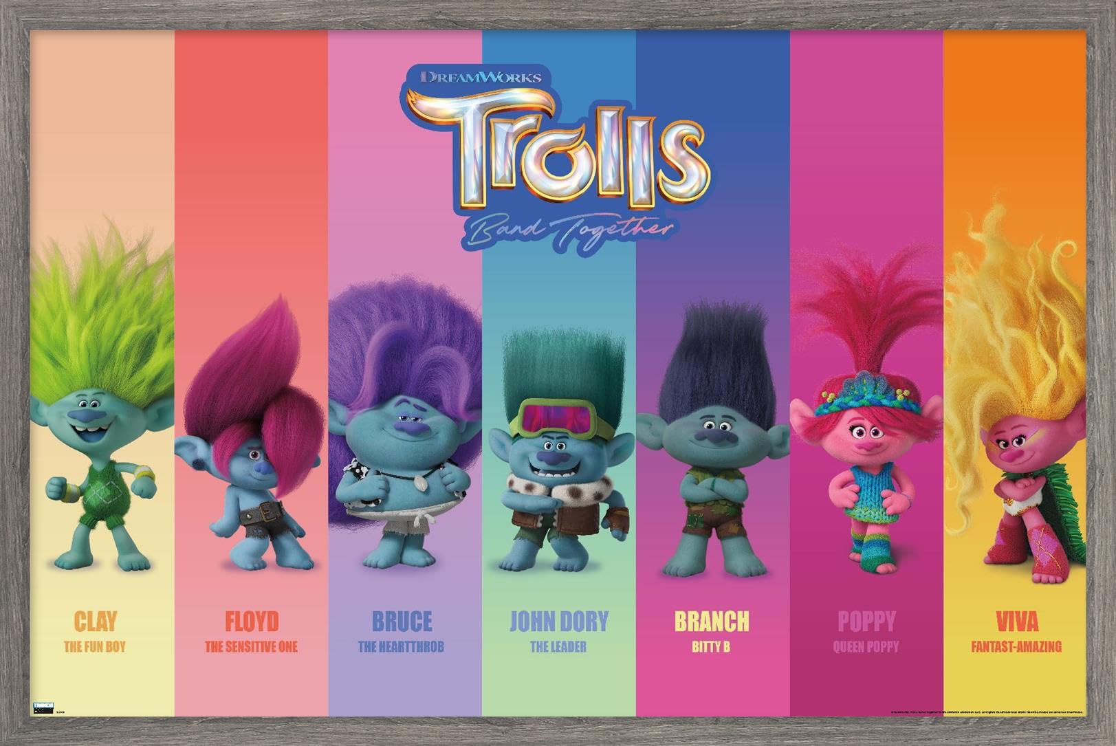 Amazon.com: Trends International Trolls: Band Together - Perfect ...
