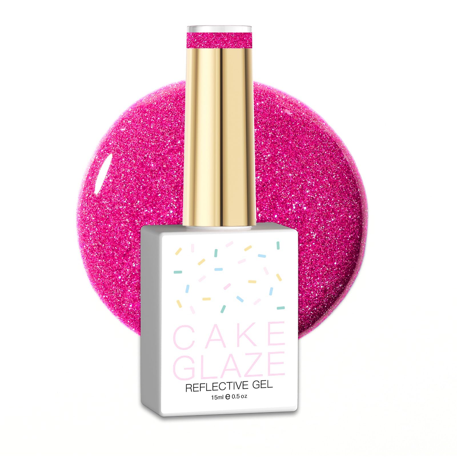 Amazon.com : Cake Glaze G19-02 Hot Pink Gel Polish, No-Chip Manicure ...