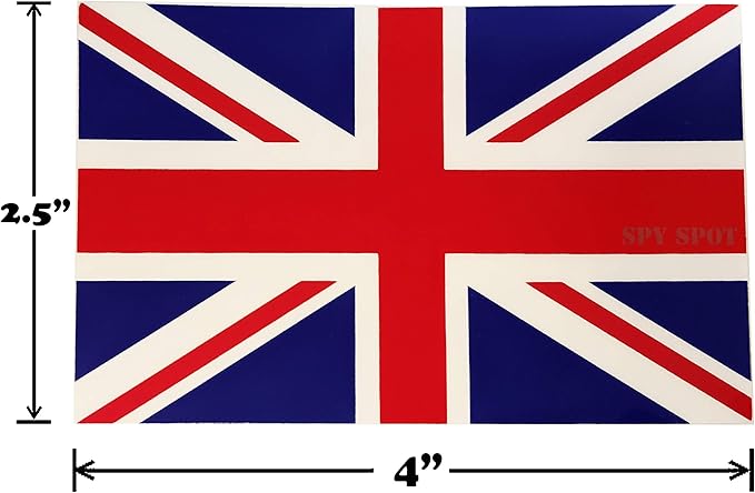 Amazon.com: United Kingdom Flag Sticker | 4 Pack | 4" x 2.5" | Auto ...