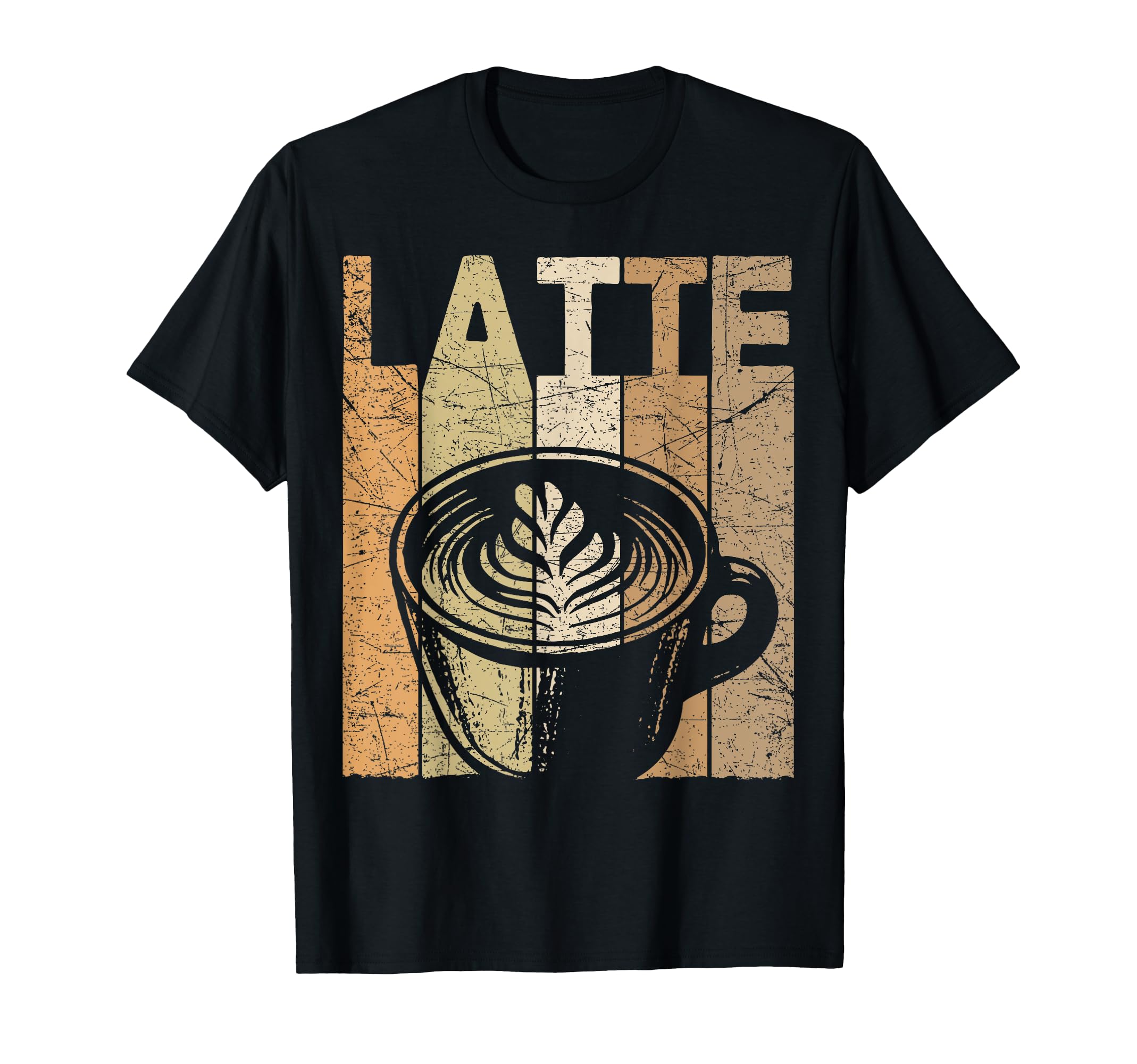 Amazon.com: Latte Vintage Latte Coffee Retro Espresso Latte Lover T ...