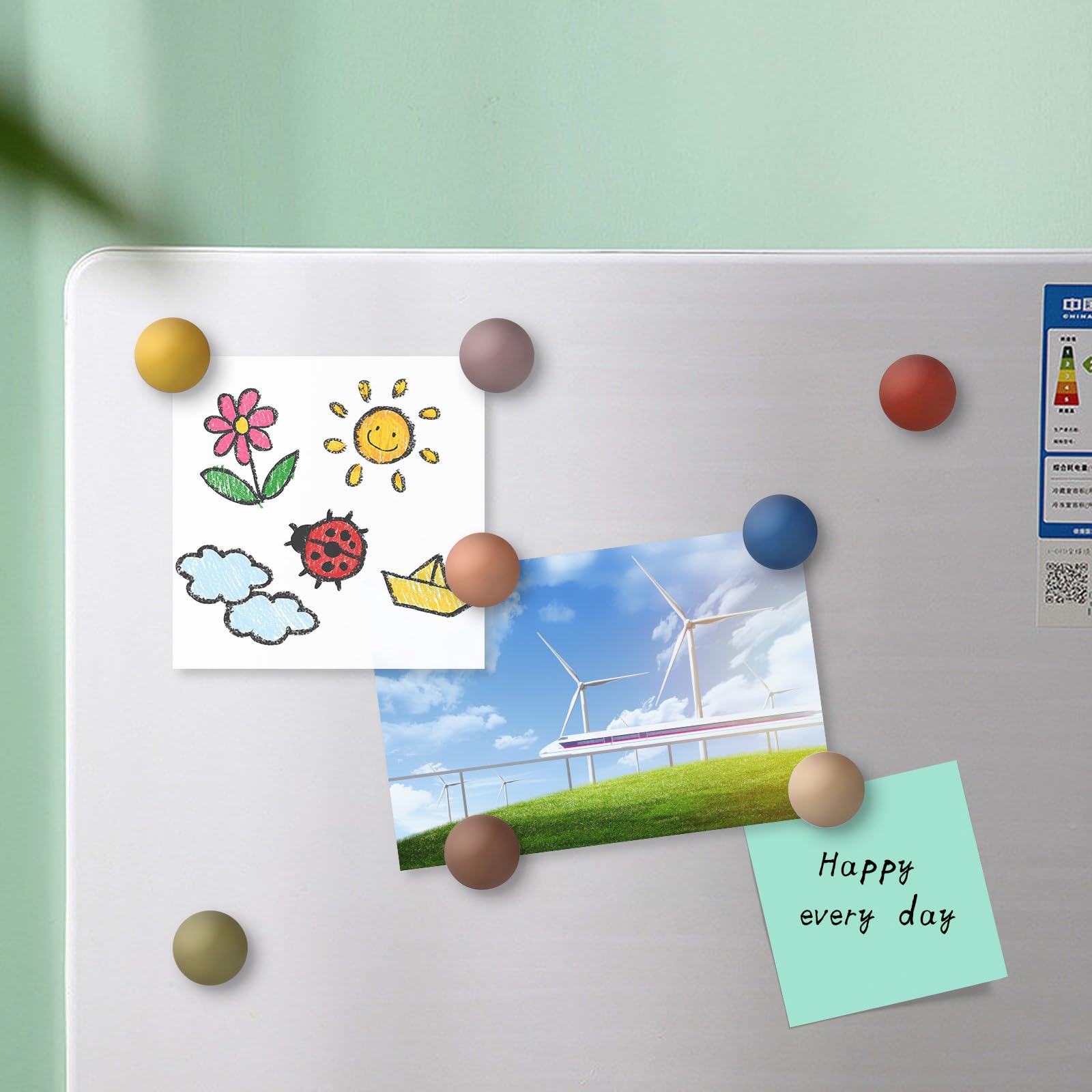 Colorful Magnets 16Pcs Colorful Refrigerator Magnets - Cute Decorative ...