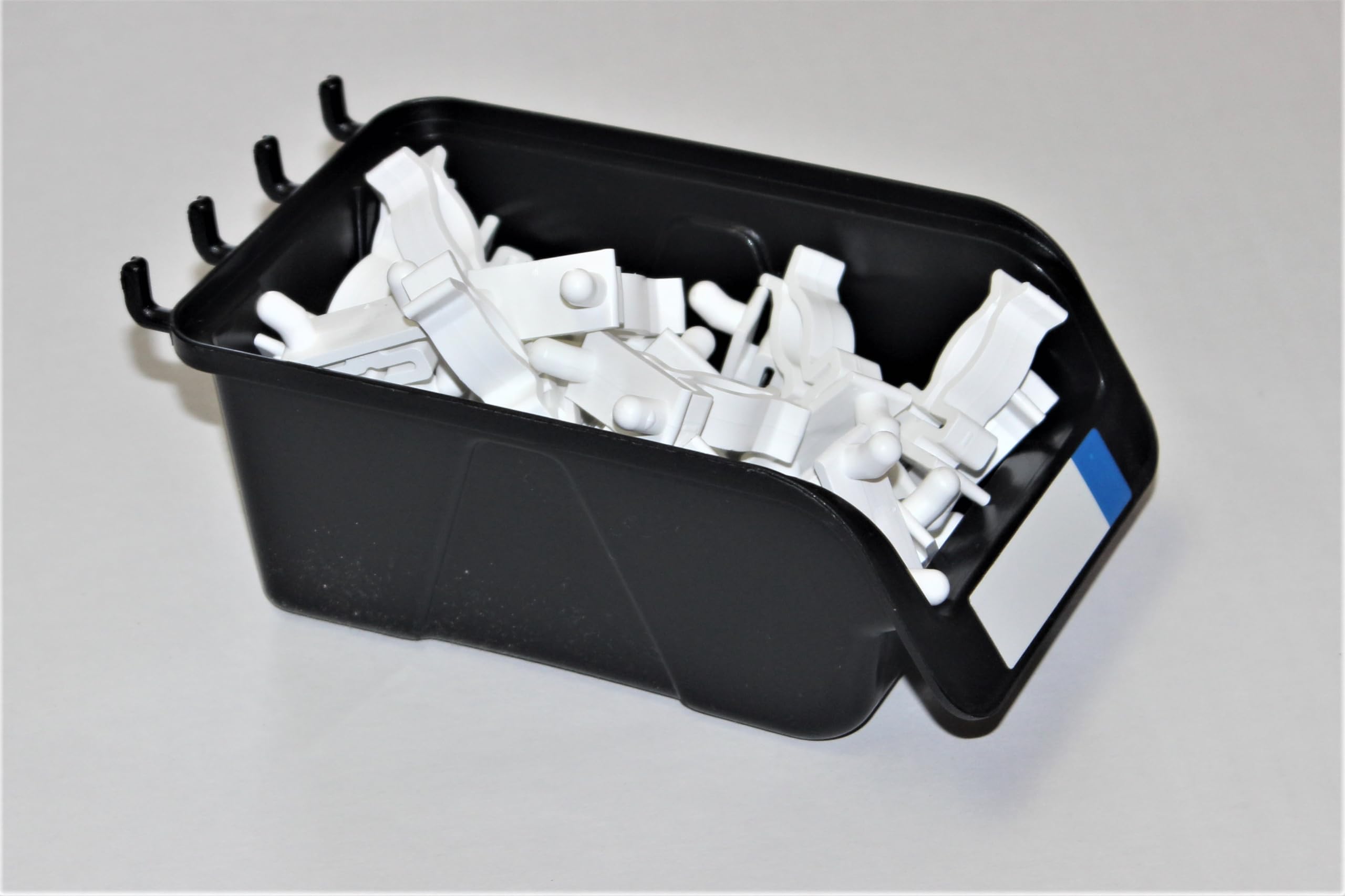 Snapklik.com : WALLPEG Peg Board Bin Kit - 5 LARGE BLACK PEGBOARD BINS ...