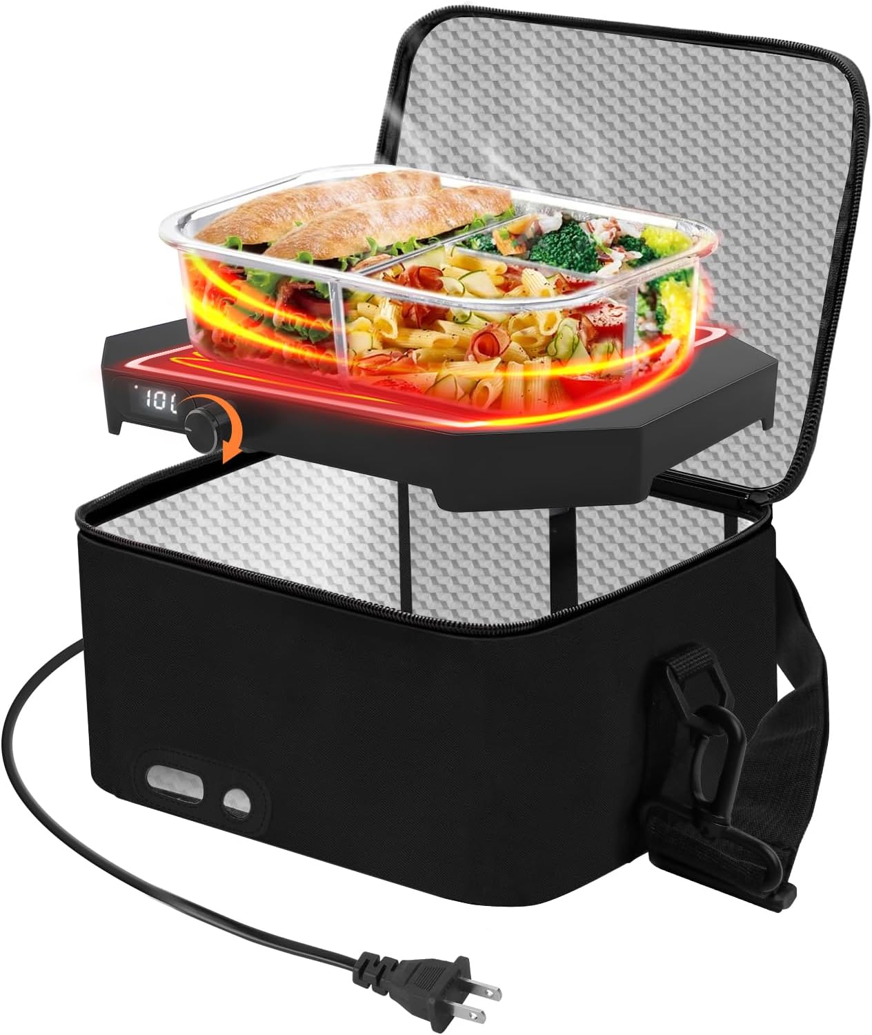 Amazon.com: VZINO Portable Oven, Adjustable Temperature Food Warmer ...