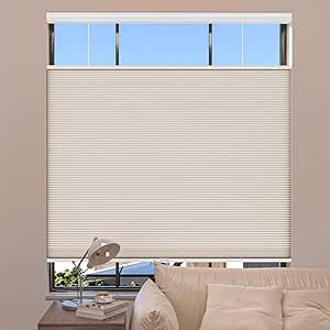 Amazon.com: MYshade Custom Top Down Bottom Up Cellular Shades Blackout Up Down Window Blind ...