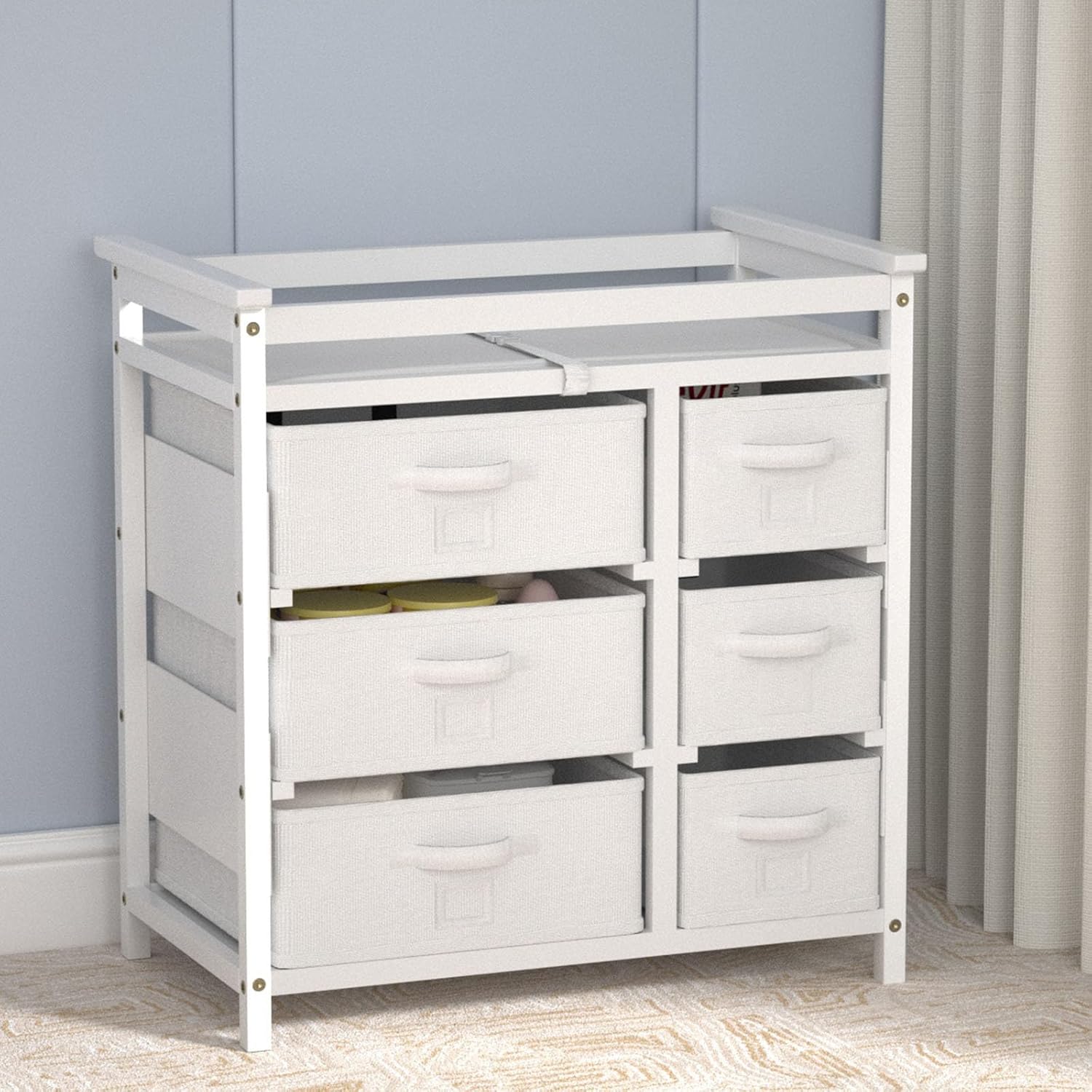 Amazon.com : KORIMEFA Modern Baby Changing Table, Diaper Changing Table ...