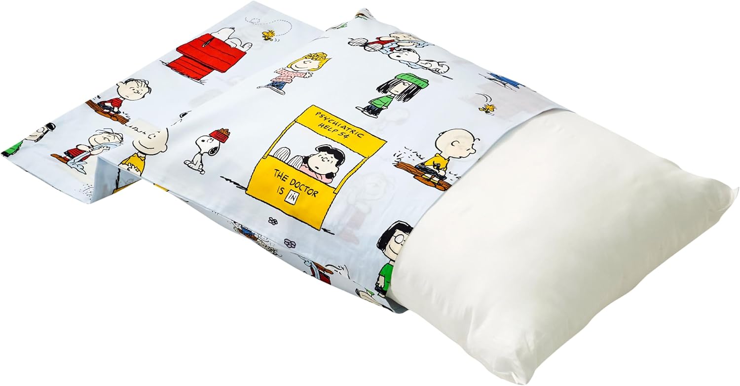 Amazon｜nishikawa【西川】 スヌーピー ピローケース 65X45cm 洗える 綿100％ PEANUTS GANG 中かぶせ式 ...