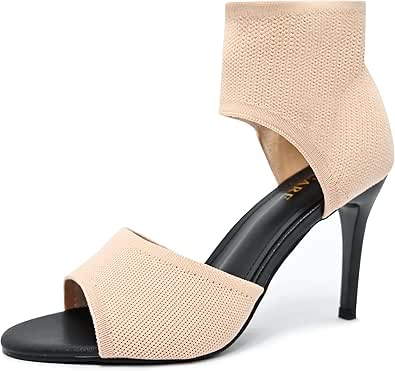 Amazon.com | SICARE Peep Toe Heels for Women Sexy 3 Inches Stiletto Heeled Sandals for Women ...