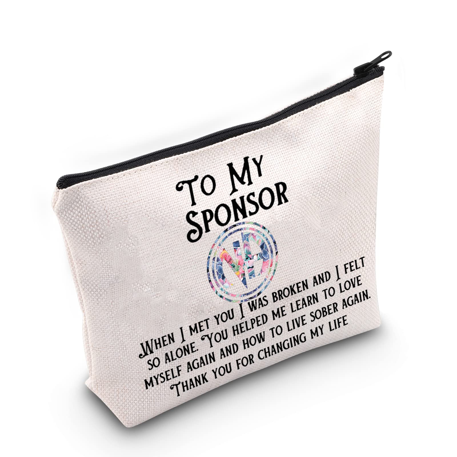 Amazon.com: LEVLO Narcotics Anonymous Sponsor Cosmetic Make Up Bag NA ...