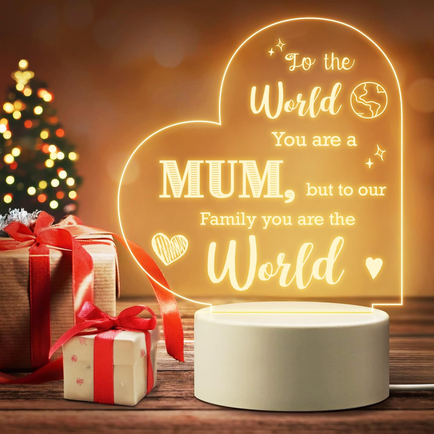 SC Products Mum Lamp | Light Gifts for Mum Mothers Day Lamp | USB ...